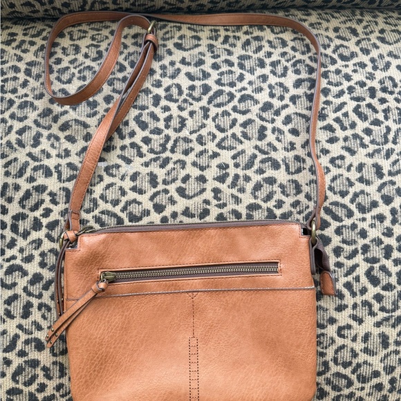 Bags | Tan Leather Crossbody Bag | Poshmark